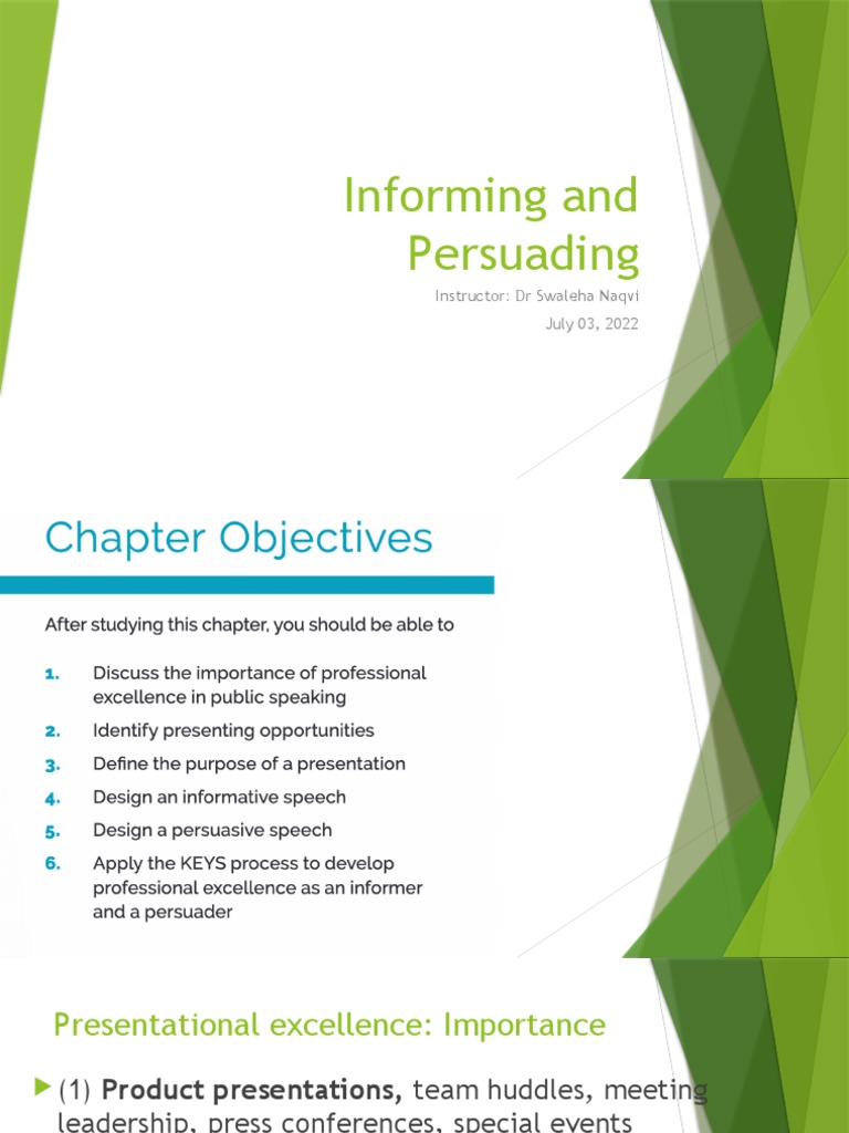 Chapter 12 Informing Persuading | PDF | Reason | Argument