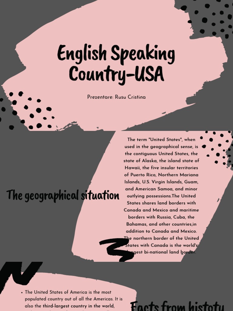 English Speaking Country-USA | PDF | The United States | Elon Musk