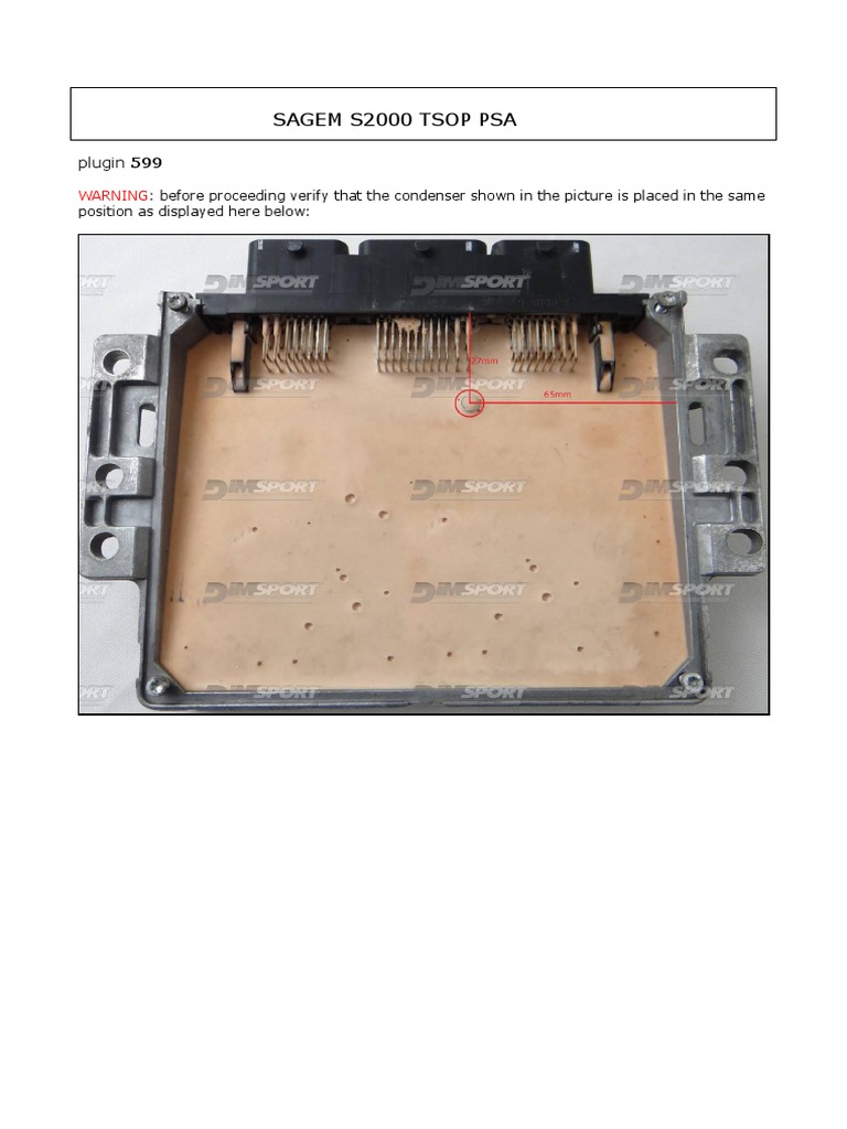 Sagem s2000 Tsop Psa | PDF