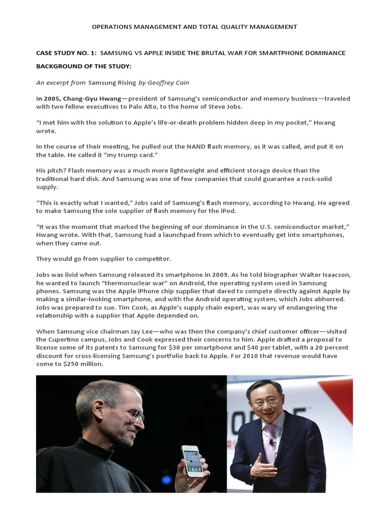 Samsung vs Apple: The Smartphone War | PDF | Apple Inc. | Smartphone