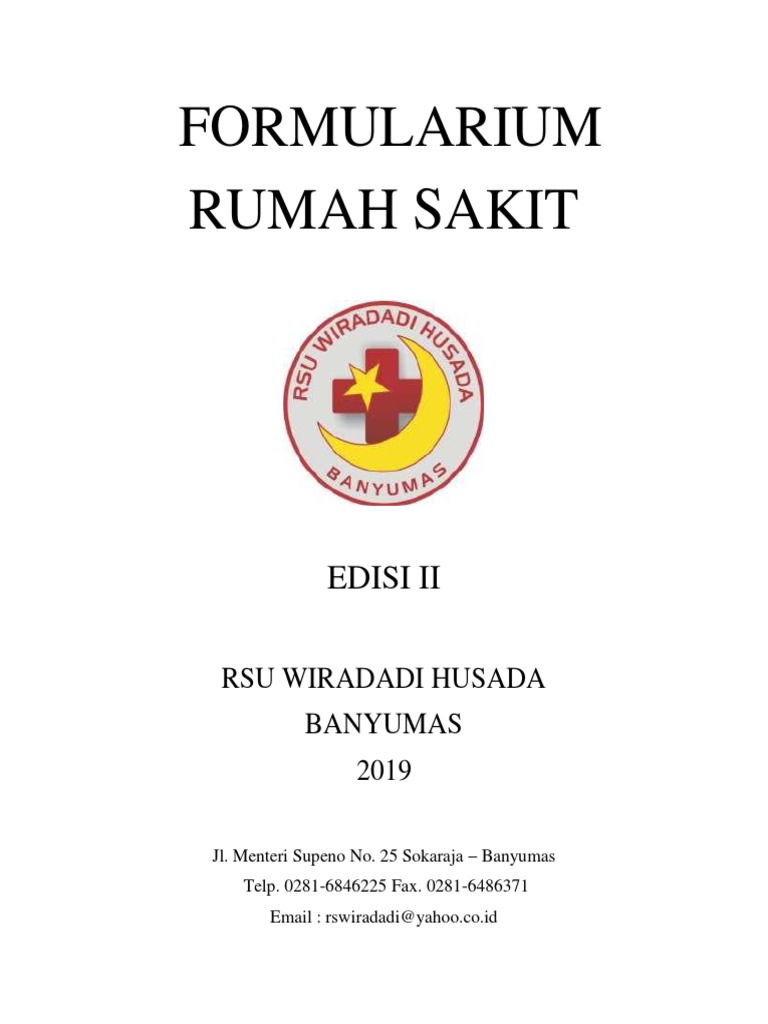 Formularium Rumah Sakit: Edisi Ii | PDF
