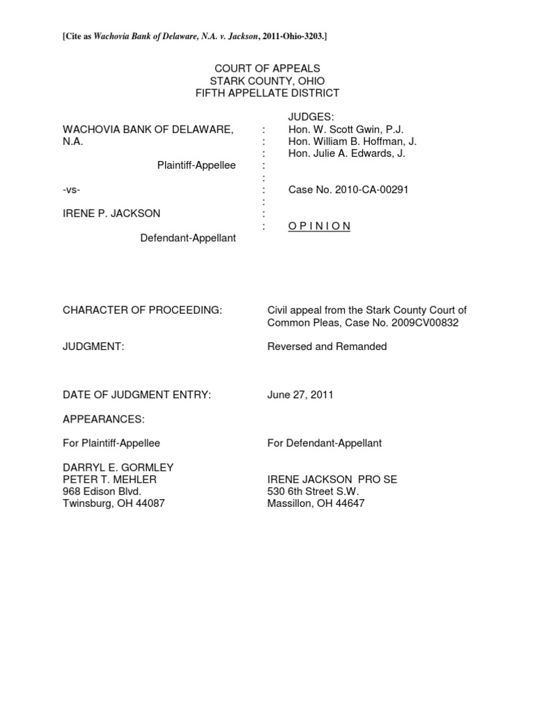 W V Jackson W | PDF | Summary Judgment | Affidavit