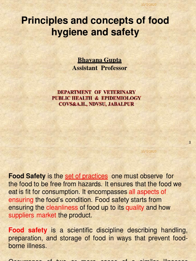 Principle of Food Safety | PDF | Food Safety | Foods