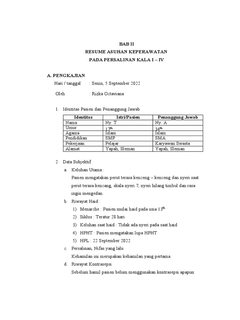 Resume VK - Rizka | PDF