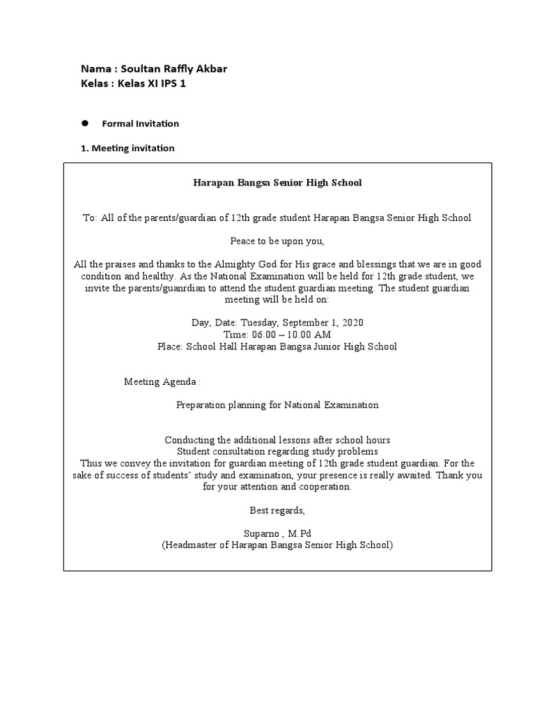 Soultan Raffly XI IPS 1 B.inggris | PDF