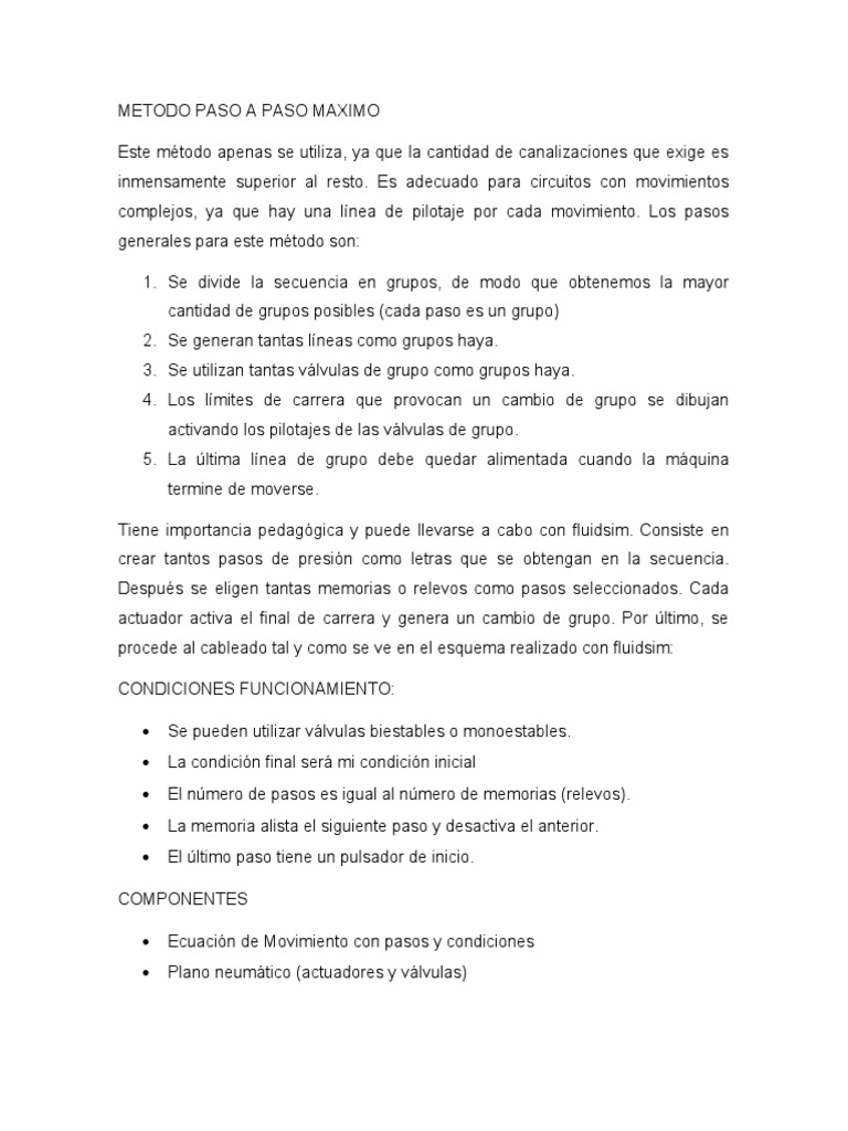Metodo Paso A Paso Maximo | PDF