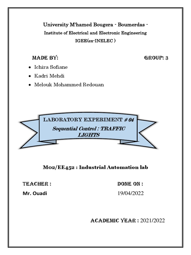Traffic Lights Lab Using Mitsubishi PLC | PDF | Pedestrian Crossing ...