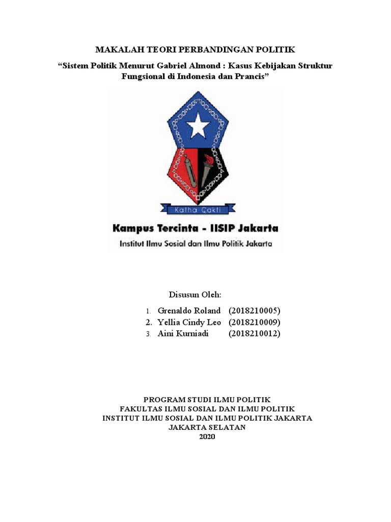 Makalah TPP Sistem Politik Gabriel Almond | PDF
