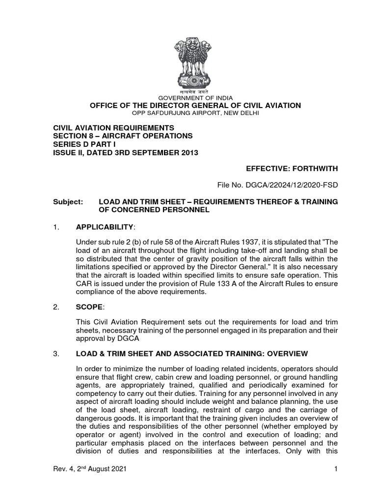CAR Section 8, Series 8 Part 1 | PDF | Aircraft | Empennage