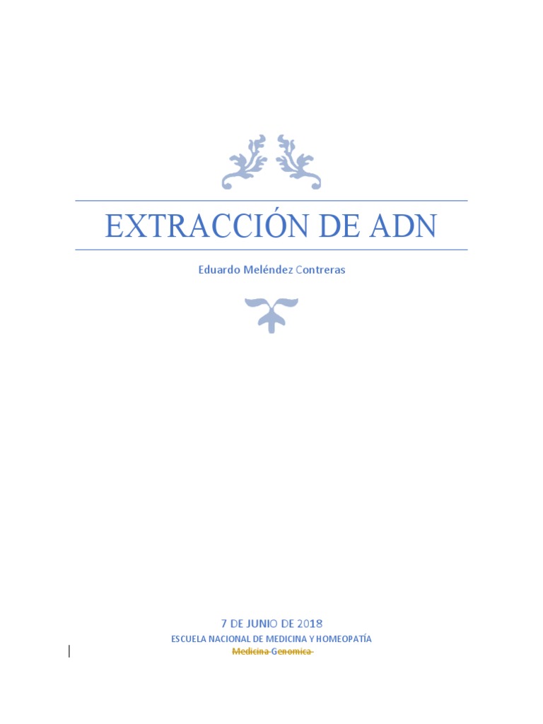 Extracción de Adn | PDF | Adn | Proteínas