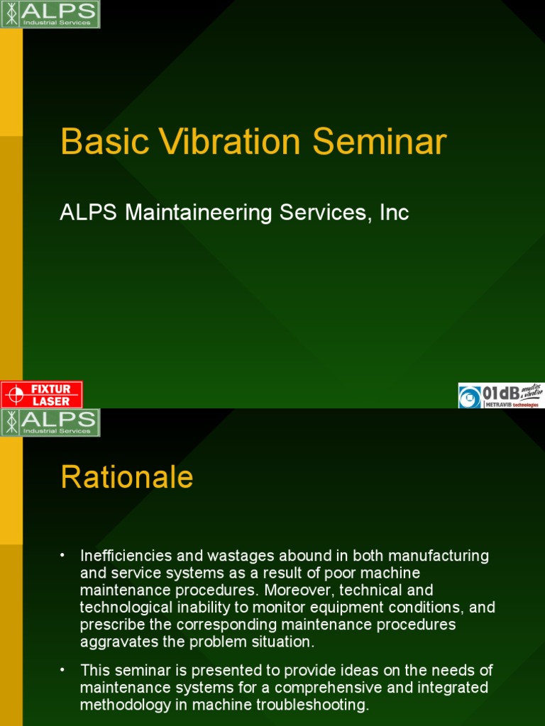 Basic Vibration Seminar: ALPS Maintaineering Services, Inc | PDF ...