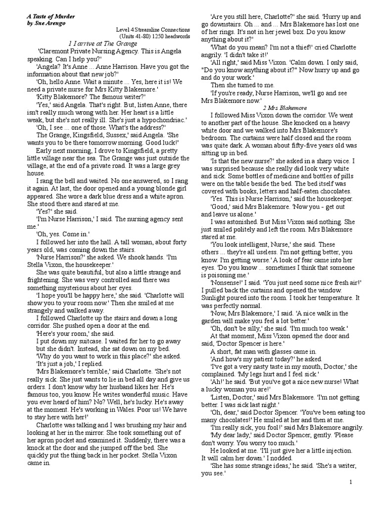 A Taste of Murder | PDF