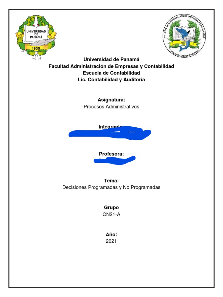 Decisiones Programadas y No Programadas | PDF | Toma de decisiones