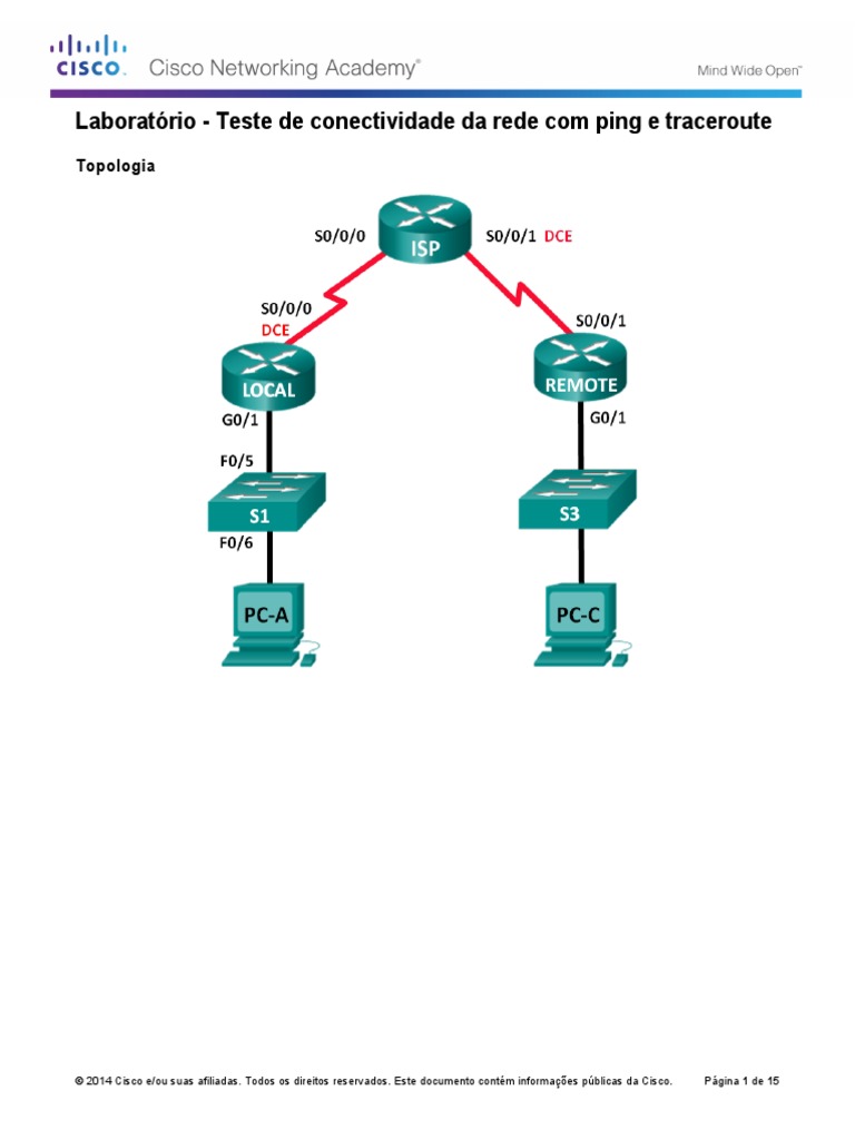 8.3.2.7 Lab - Testing Network Connectivity With Ping and Traceroute ...