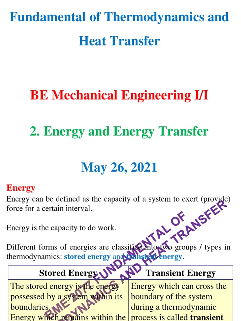 Thermodynamics and Heat Transfer Basics | PDF | Heat | Thermodynamics