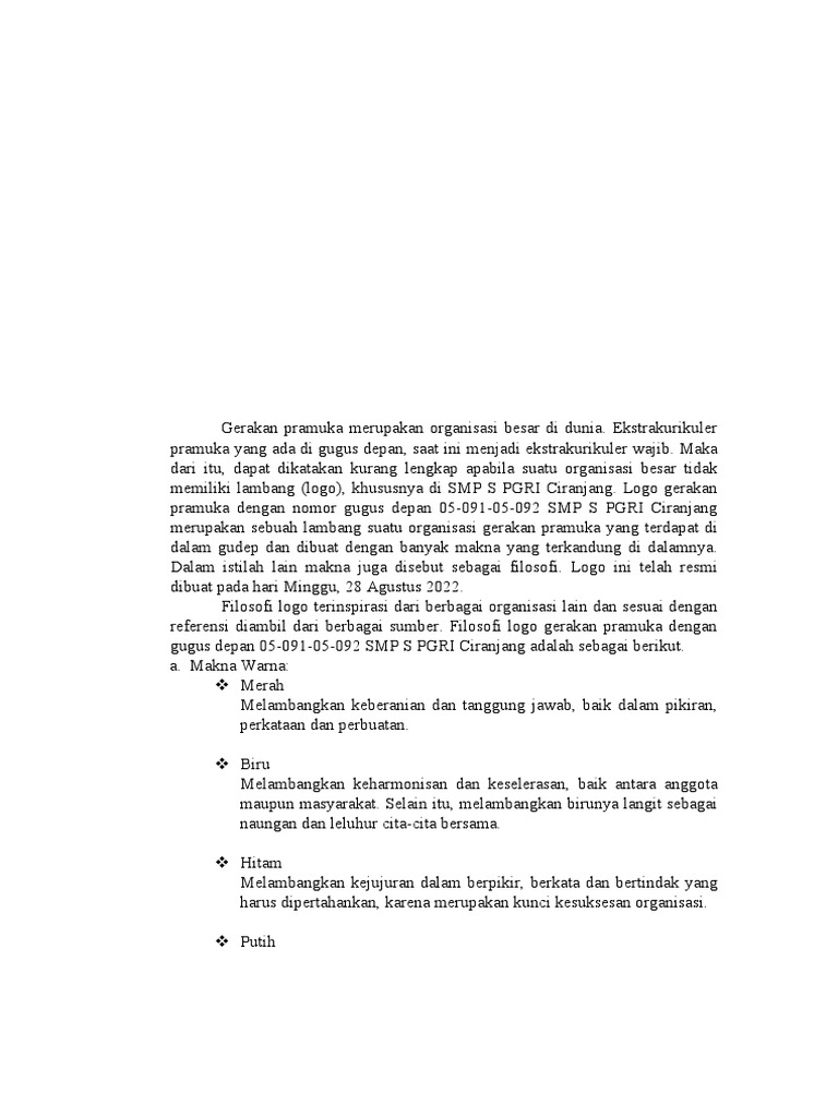 Filosofi Logo Pramuka | PDF