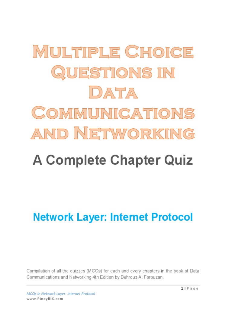 Mcq 20 Pdf Internet Protocols Internet Protocol Suite 