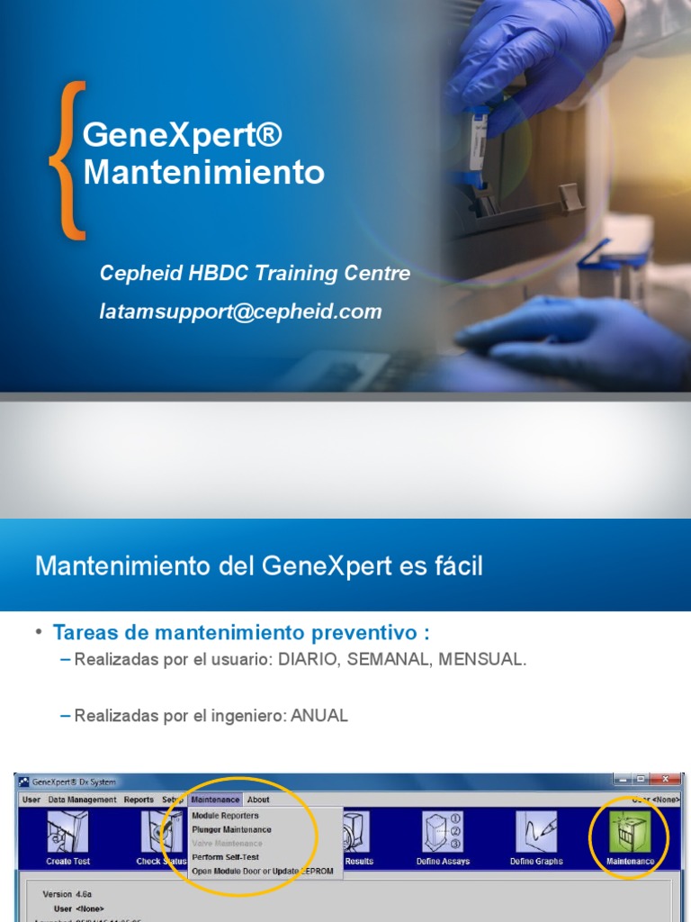 Mantenimiento de GeneXpert | PDF