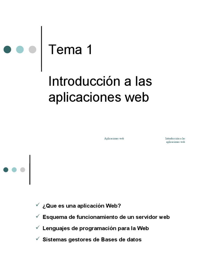 Tema 1 Introducción A Las Aplicaciones Web - 20 | PDF | Aplicación web ...