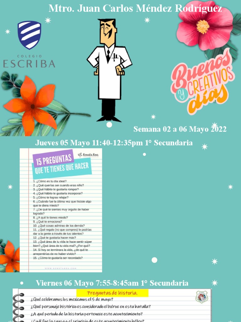 Clases 02-06 Mayo 2022 Secundaria Ok | PDF