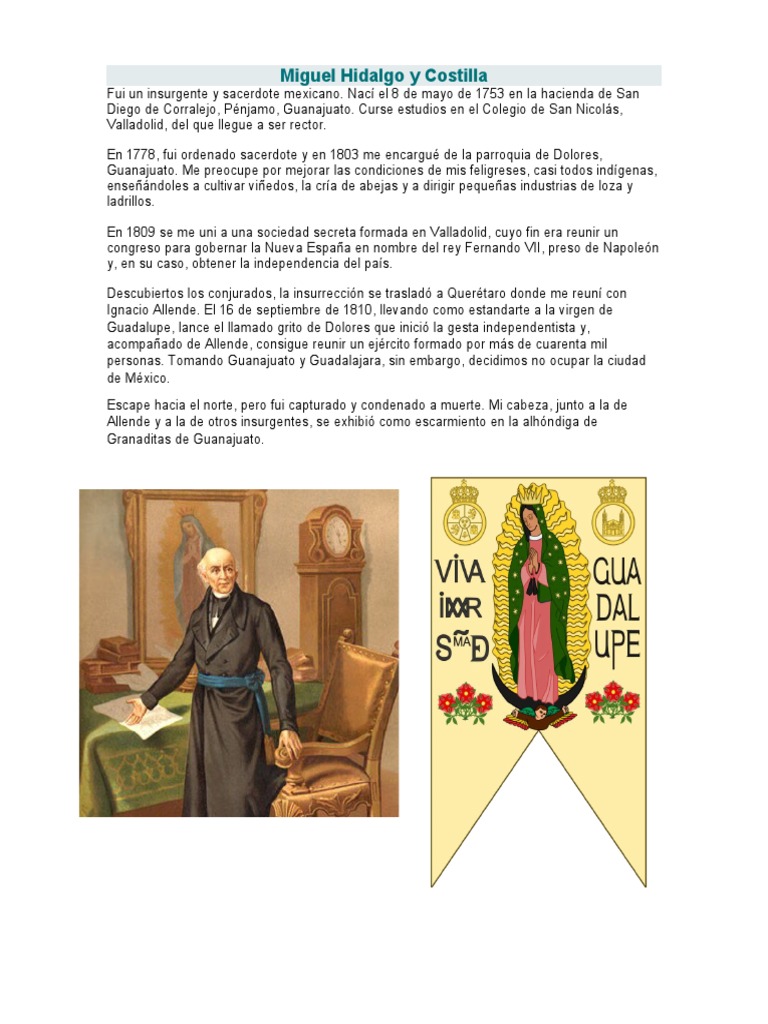 Miguel Hidalgo y Costilla | PDF