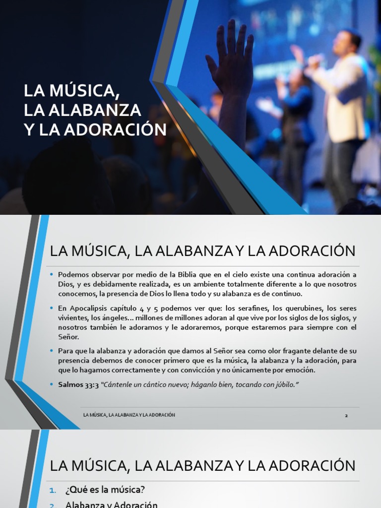 Música, Alabanza y Adoración en la Fe | PDF | Sonido | Música gospel