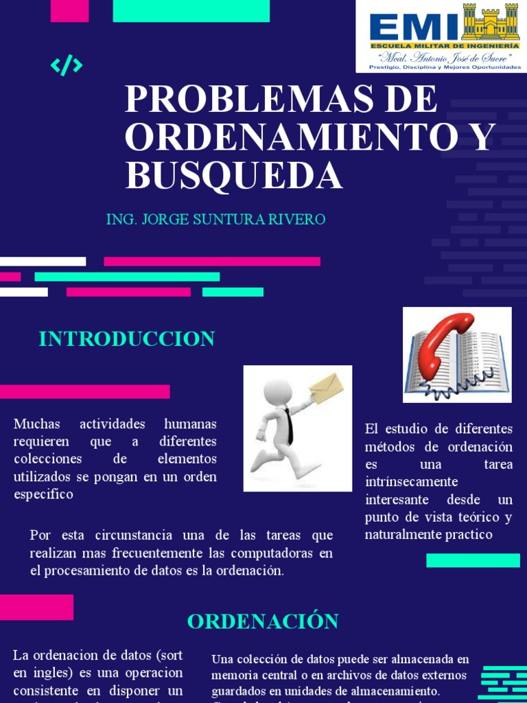 Tema Algoritmos De Ordenamiento Pdf Datos De Computadora Ingeniería De Software