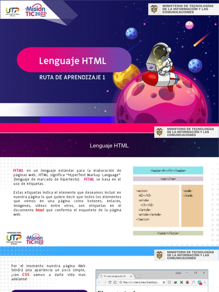Introduccion A HTML | PDF | HTML | Red mundial