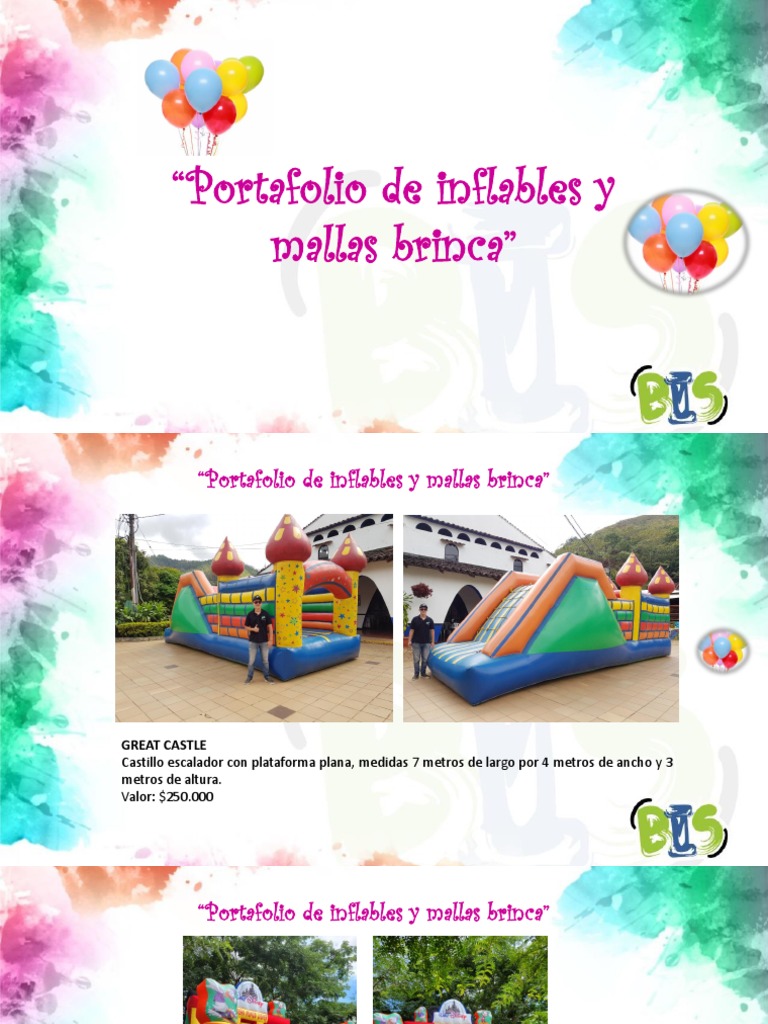 Inflables y mallas brinca portafolio | PDF