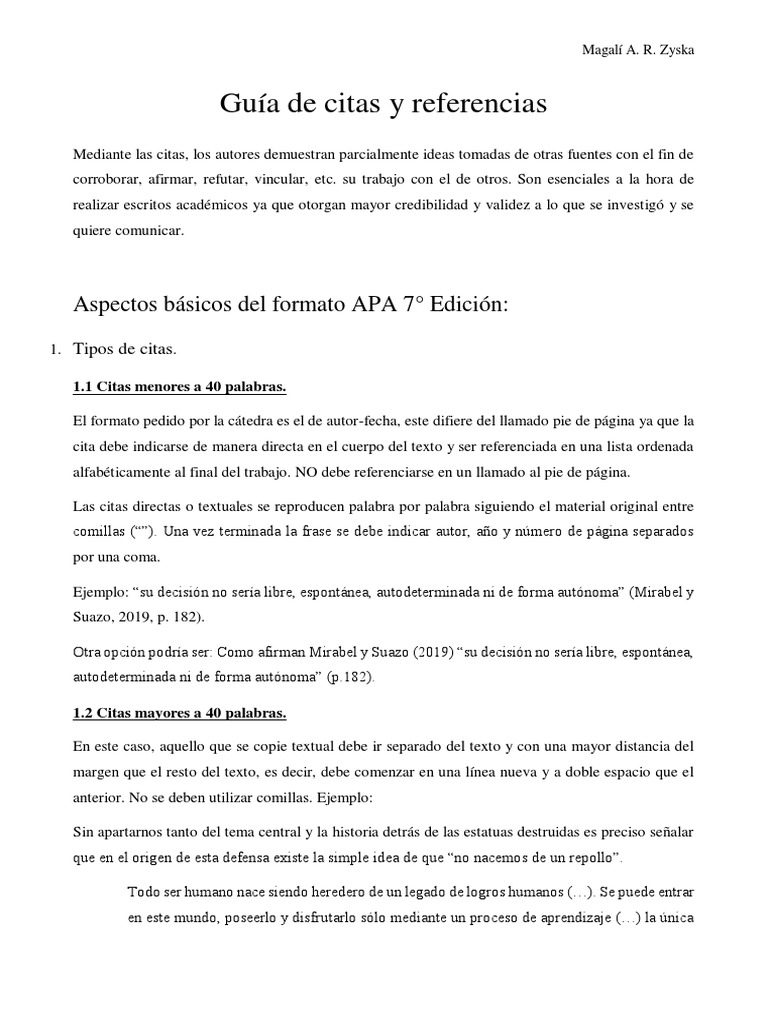 Guía de Citas y Referencias. APA y Chicago. | PDF | Podcast | Aprendizaje