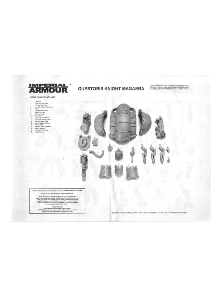 Questoris Knight Magaera Notice | PDF