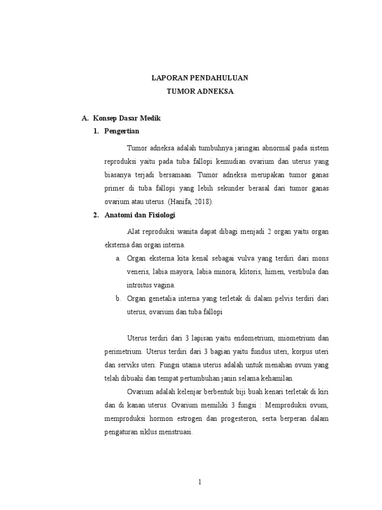 LP Tumor Adneksa | PDF