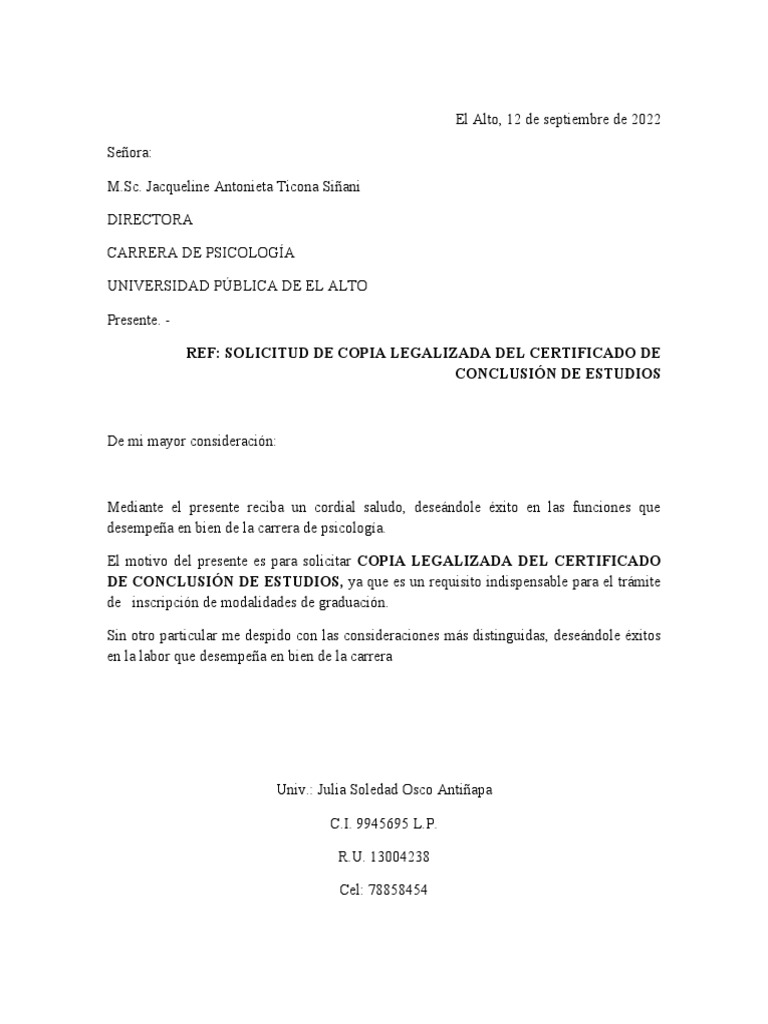 Carta Legalización | PDF Carta Legalización | PDF