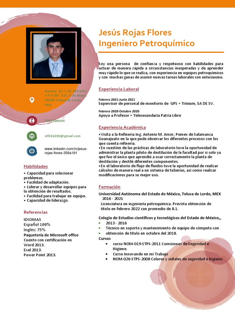 Jesús Rojas Flores Curriculum 2022 | PDF | Informática