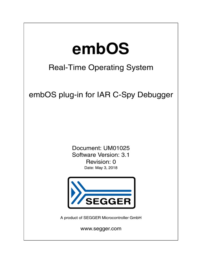 embOS IAR Plugin | PDF | C (Programming Language) | Embedded System