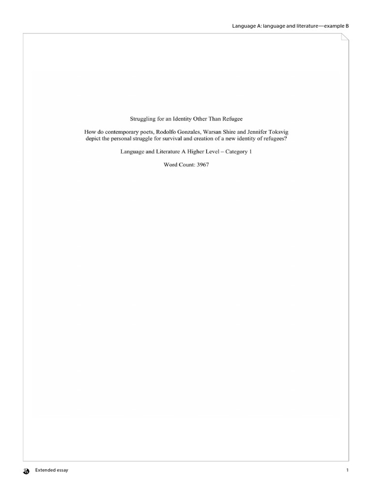 Language A Extended Essay Examples | PDF | Linguistics | Human ...