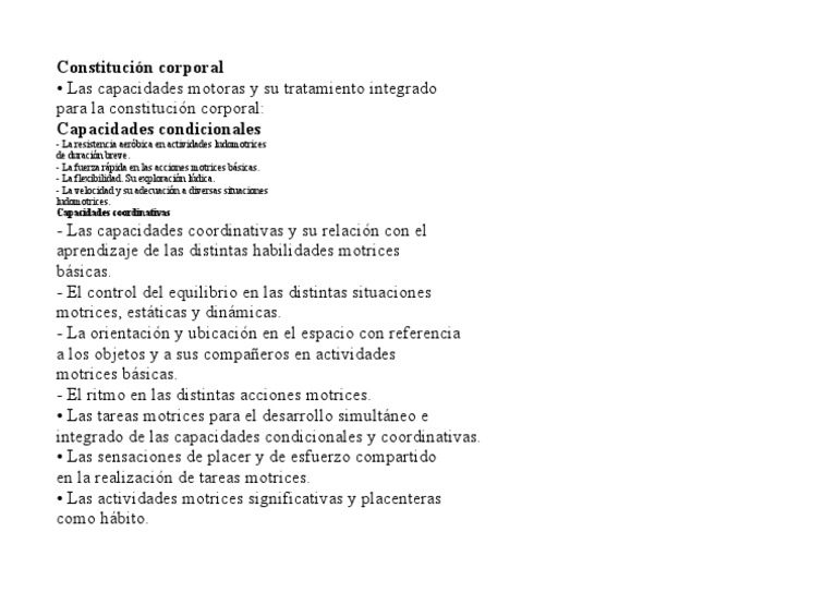 Constitución Corporal | PDF