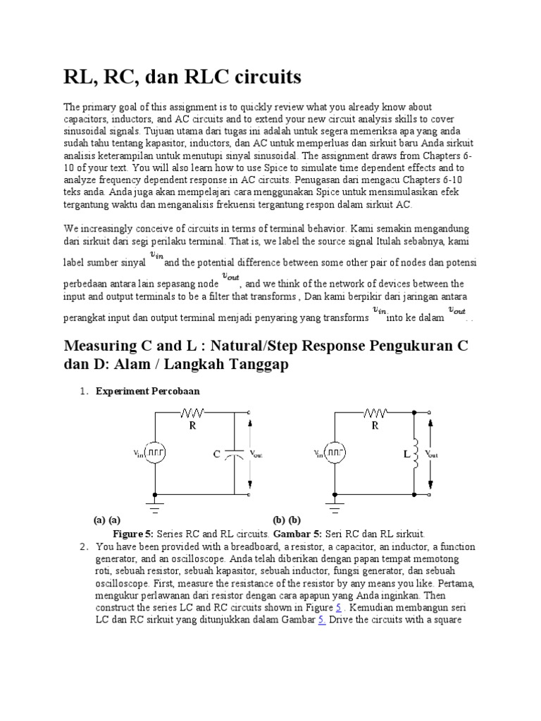 Simulasi dan Analisis Rangkaian RL/RC/RLC | PDF | Kapasitor | Penyearah