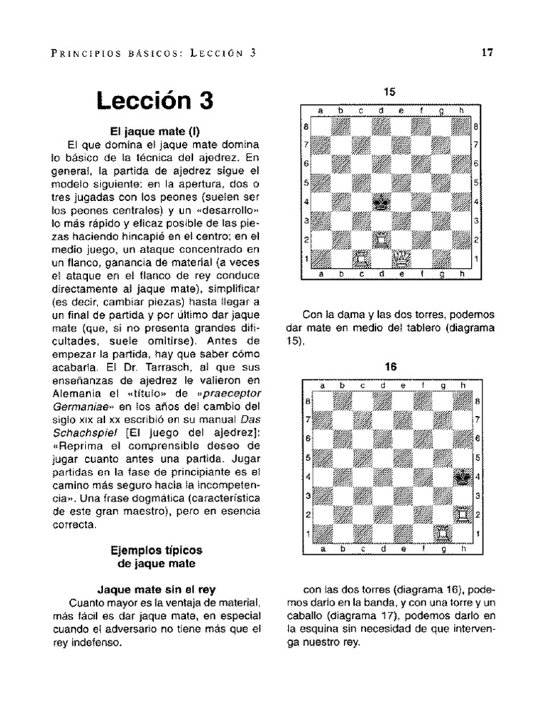 Curso de Ajedrez en 40 Lecciones Rudolf Teschner Arrastrado | PDF