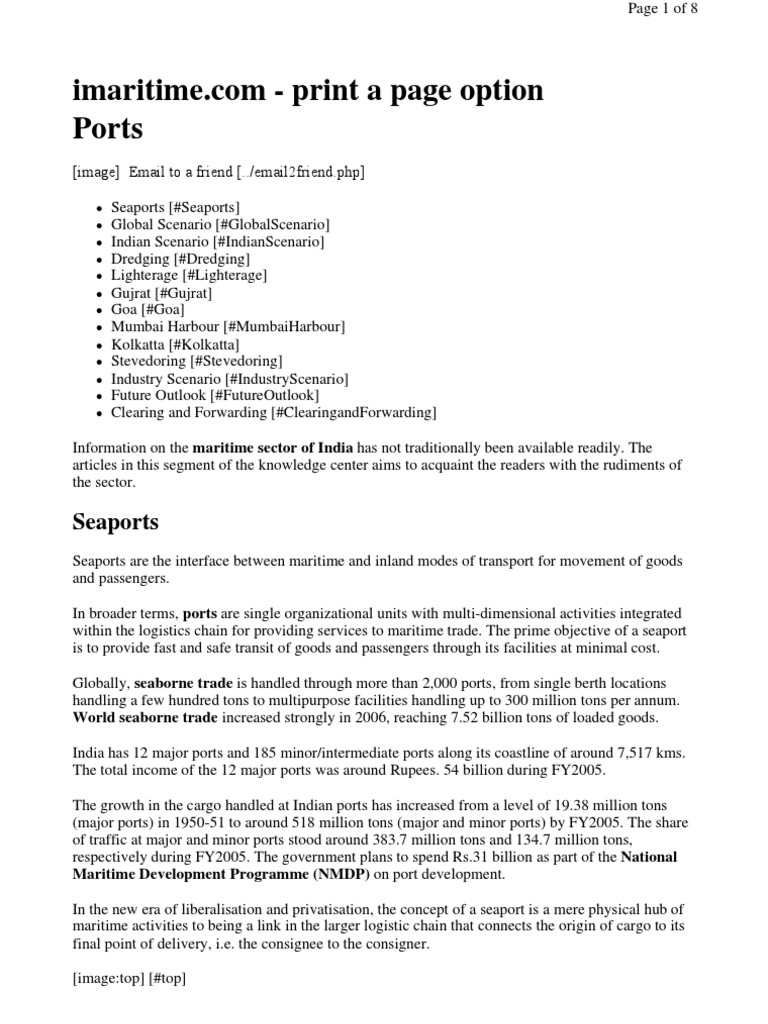 Port Terminologies | PDF | Dredging | Stevedore