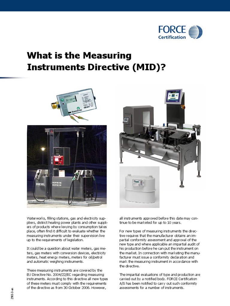 What Is The Measuring Instruments Directive (MID) ? | PDF | Audit ...