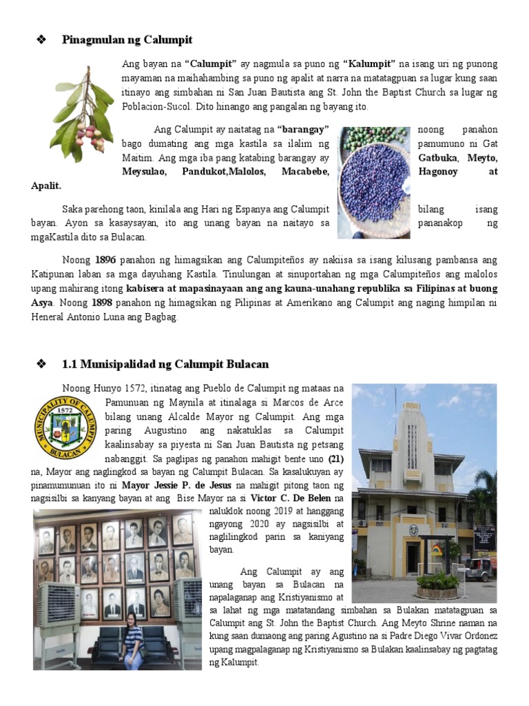 Pinagmulan NG Calumpit | PDF