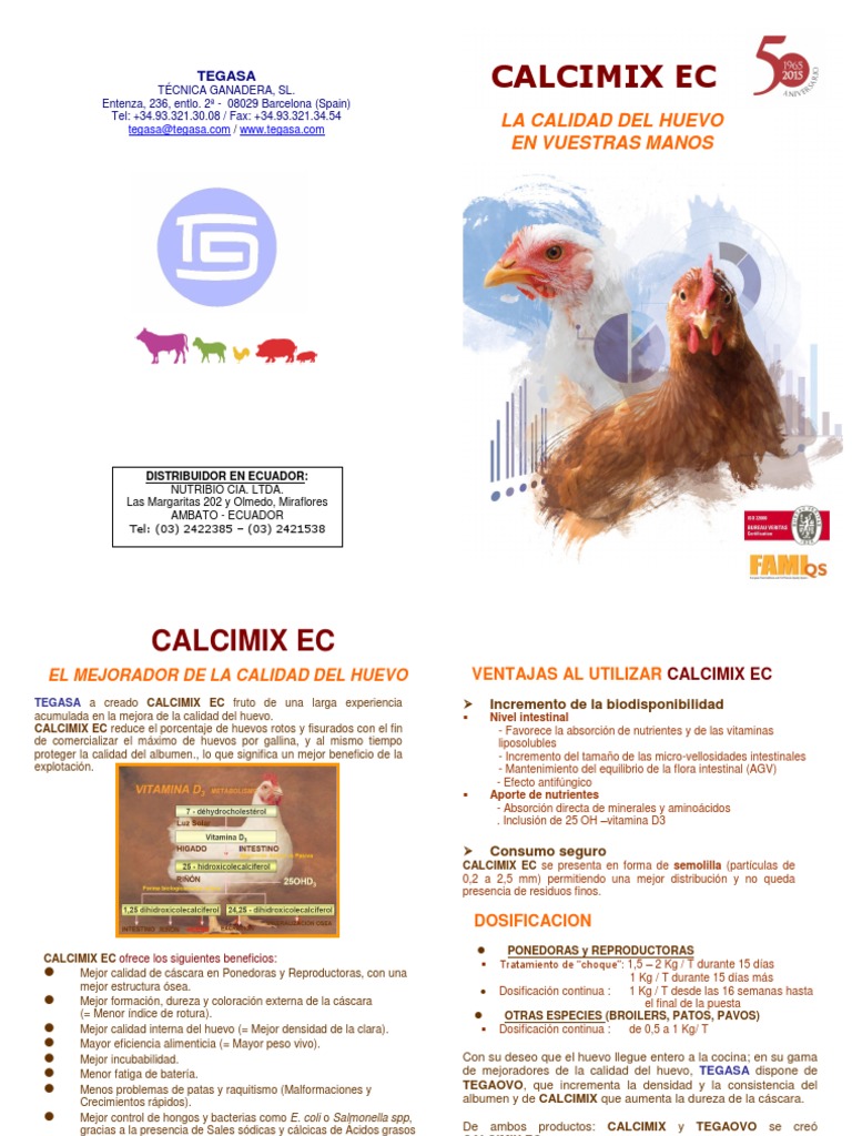 Mejora Calidad del Huevo con Calcimix EC | PDF | Huevo como alimento ...