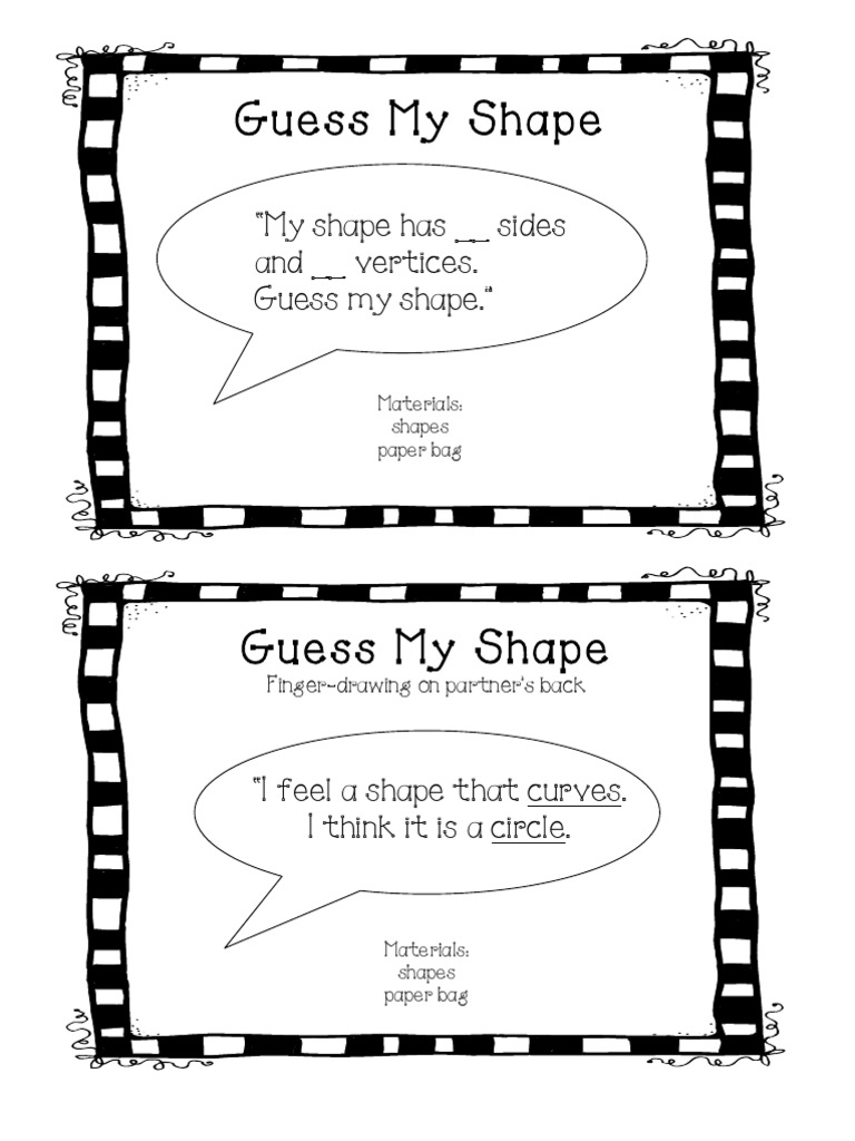 Geometry Activity Cards | PDF