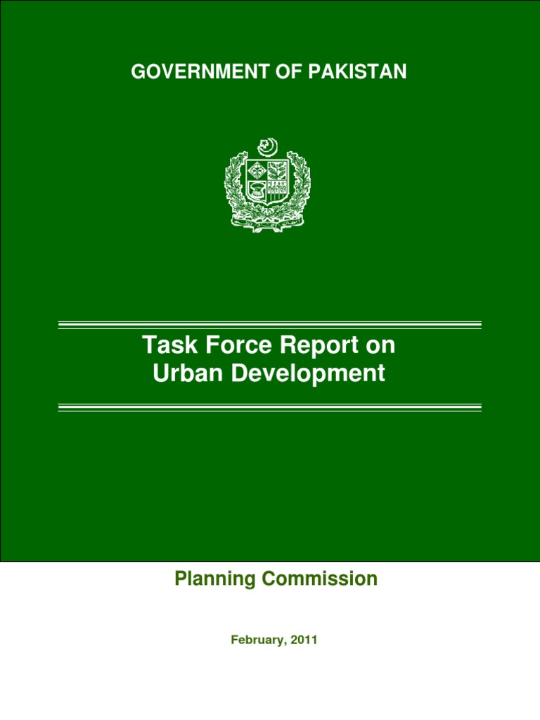 Pakistan Urban Development Task Force Report | PDF | Poverty | Poverty ...