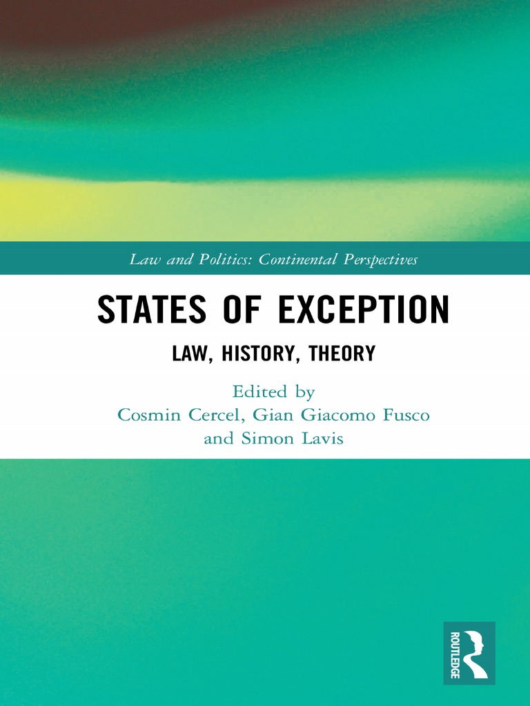 States of Exception Law History Theory 2020 | PDF | Democracy ...