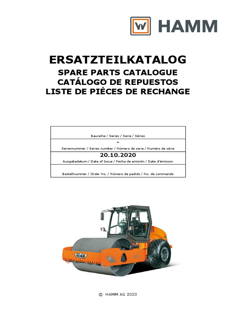 Catalogo de Peças - Rolo Hamm 3411p | PDF