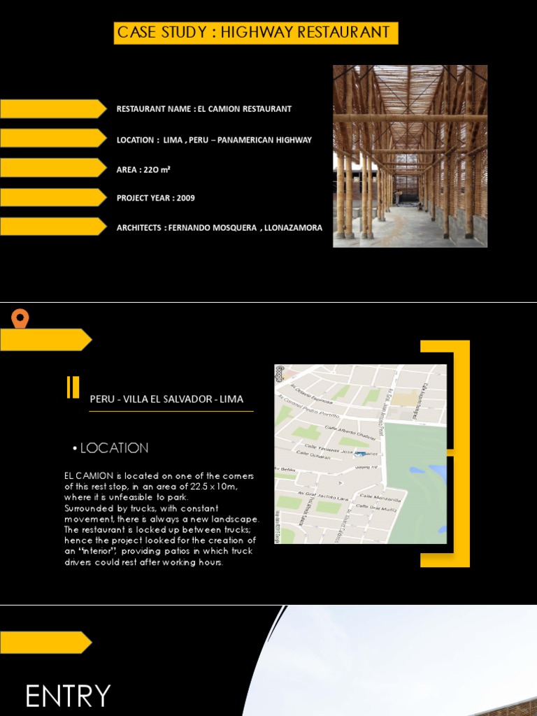 Highway Restaurant Case Study: EL CAMION | PDF | Framing (Construction) | Economic Sectors