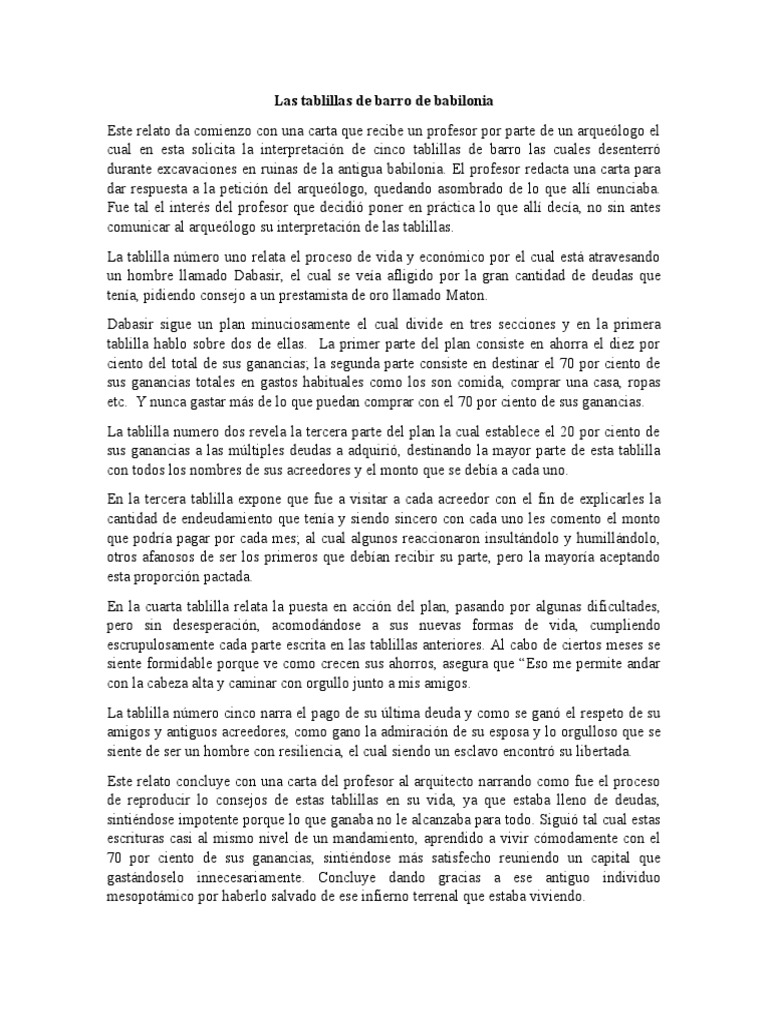 Tablillas de barro: lecciones de Babilonia | PDF | Esclavitud | Babilonia