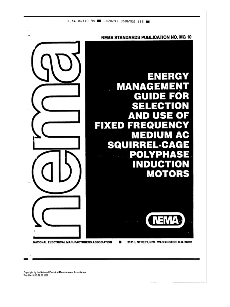 Nema MG 10-1994 | PDF